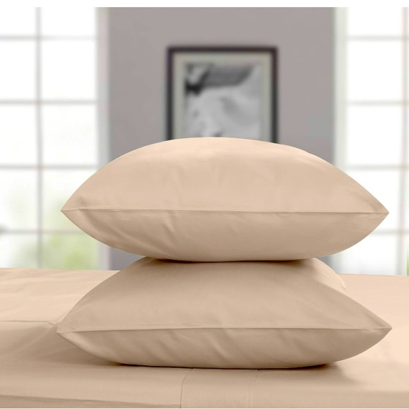 Threadmill | Bedding | Luxury Beige Pillow Cases Queen Set Of Two ...